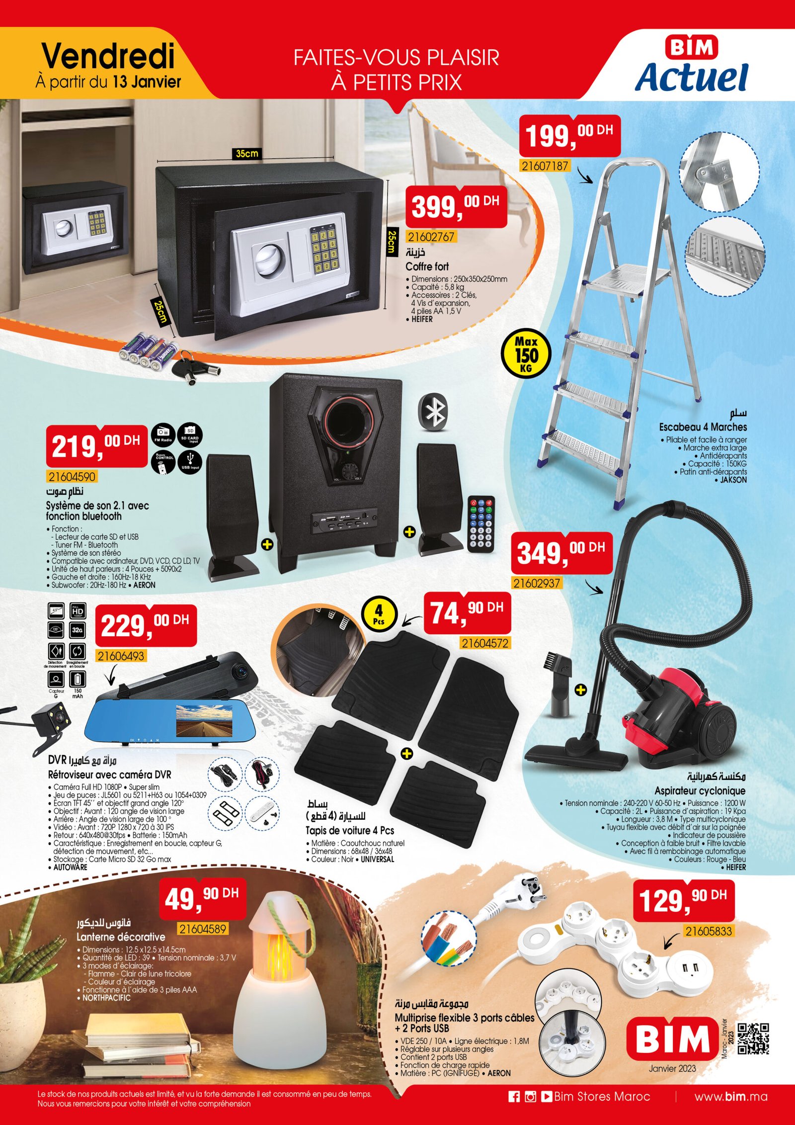 Catalogue bim 13 janvier 2023 divers produits