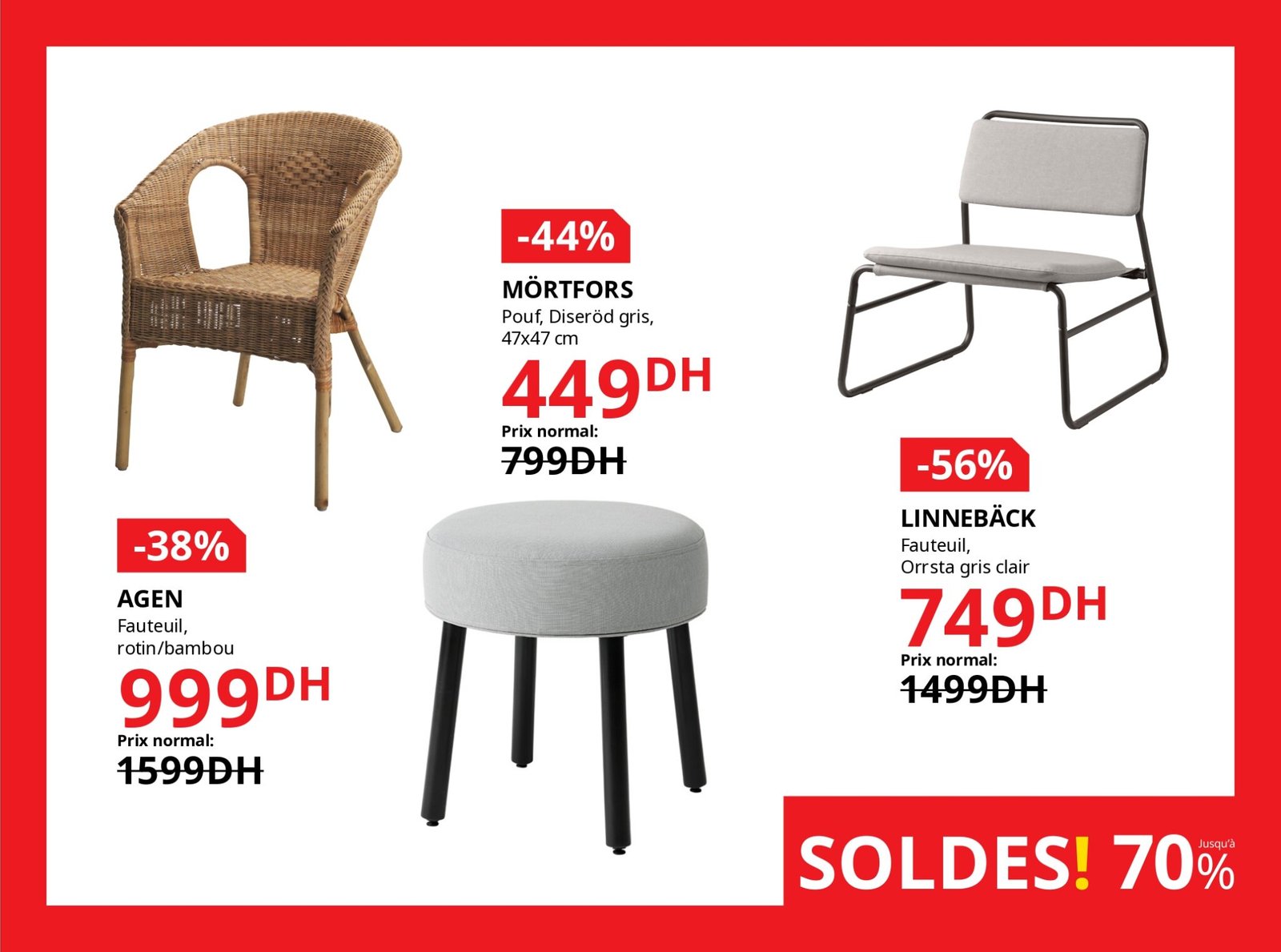 Soldes Ikea maroc -70% jusqu’au 5 janvier 2026